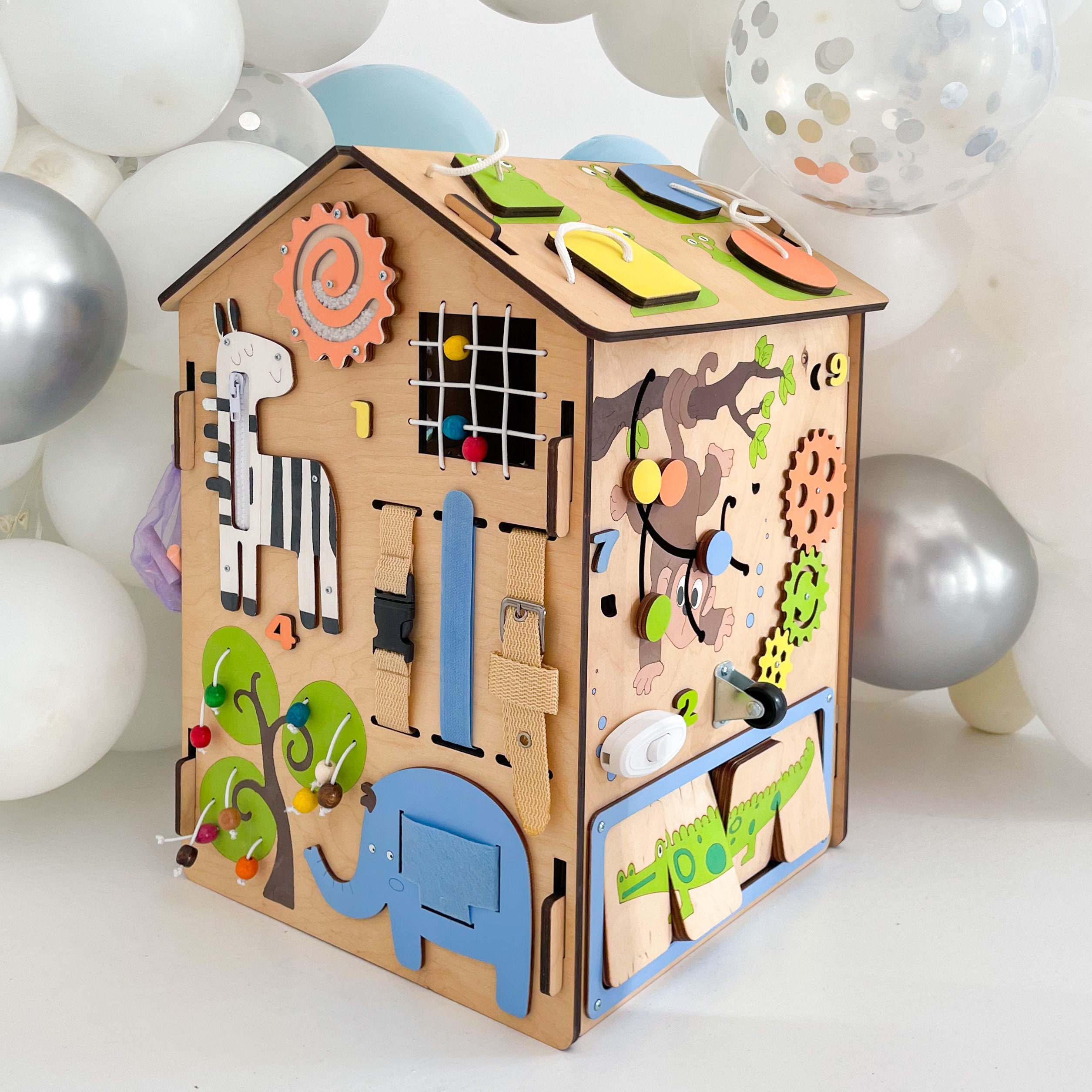 Custom Busy House, Busy Board House, Busy House, Wooden Toy, Busy Board ... Custom Busy House, Busy Board House, Busy House, Wooden Toy, Busy Board ...