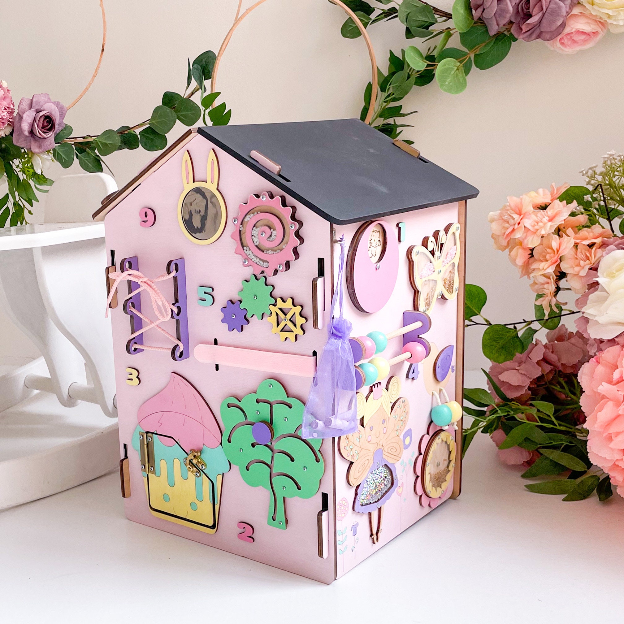 Custom Busy House, Busy Board House, Busy House, Wooden Toy, Busy Board ... Custom Busy House, Busy Board House, Busy House, Wooden Toy, Busy Board ...
