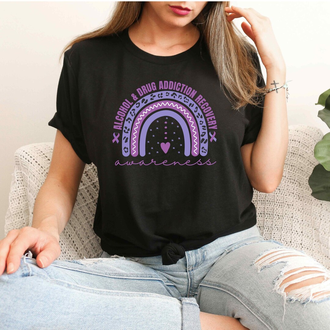 Alcohol & Drug Addiction Awareness Shirt - Etsy