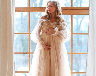Tulle Maternity Robe / Tulle Maternity Dress / Pregancy - Etsy Canada