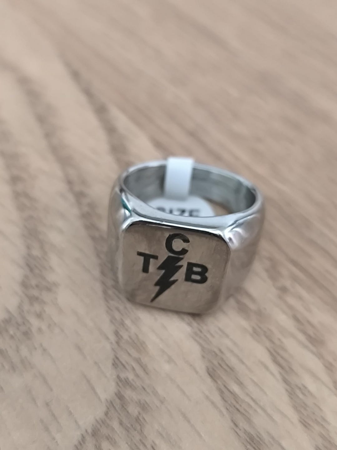 Custom Engraved Ring With Elvis TCB Logo A Unique Tribute to the King ...
