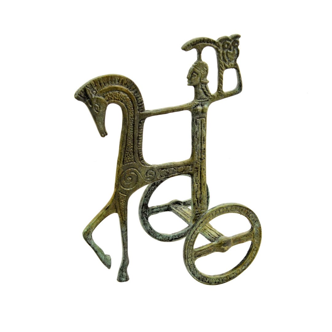 Bronze Chariot of Goddess Athena and Her Owl – Greek War Chariot ...