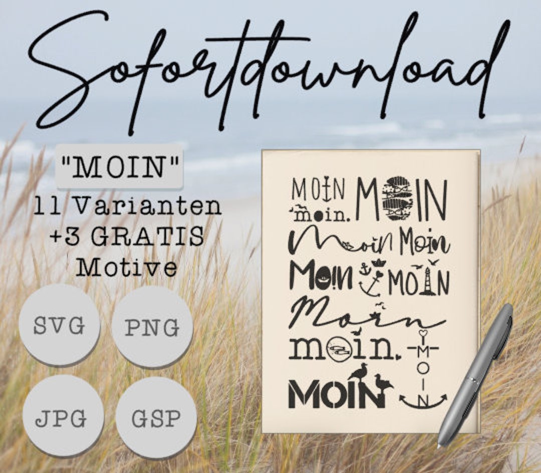 Moin SVG Plotter File Maritime, Moin Plotter File, Maritime Poster SVG ...