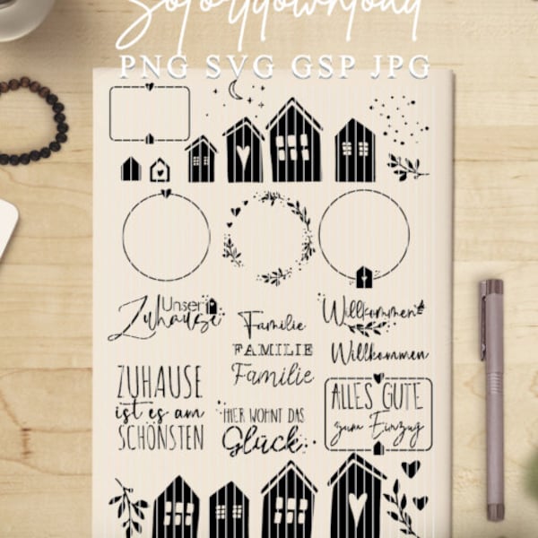 Plotterdatei haus - Etsy.de