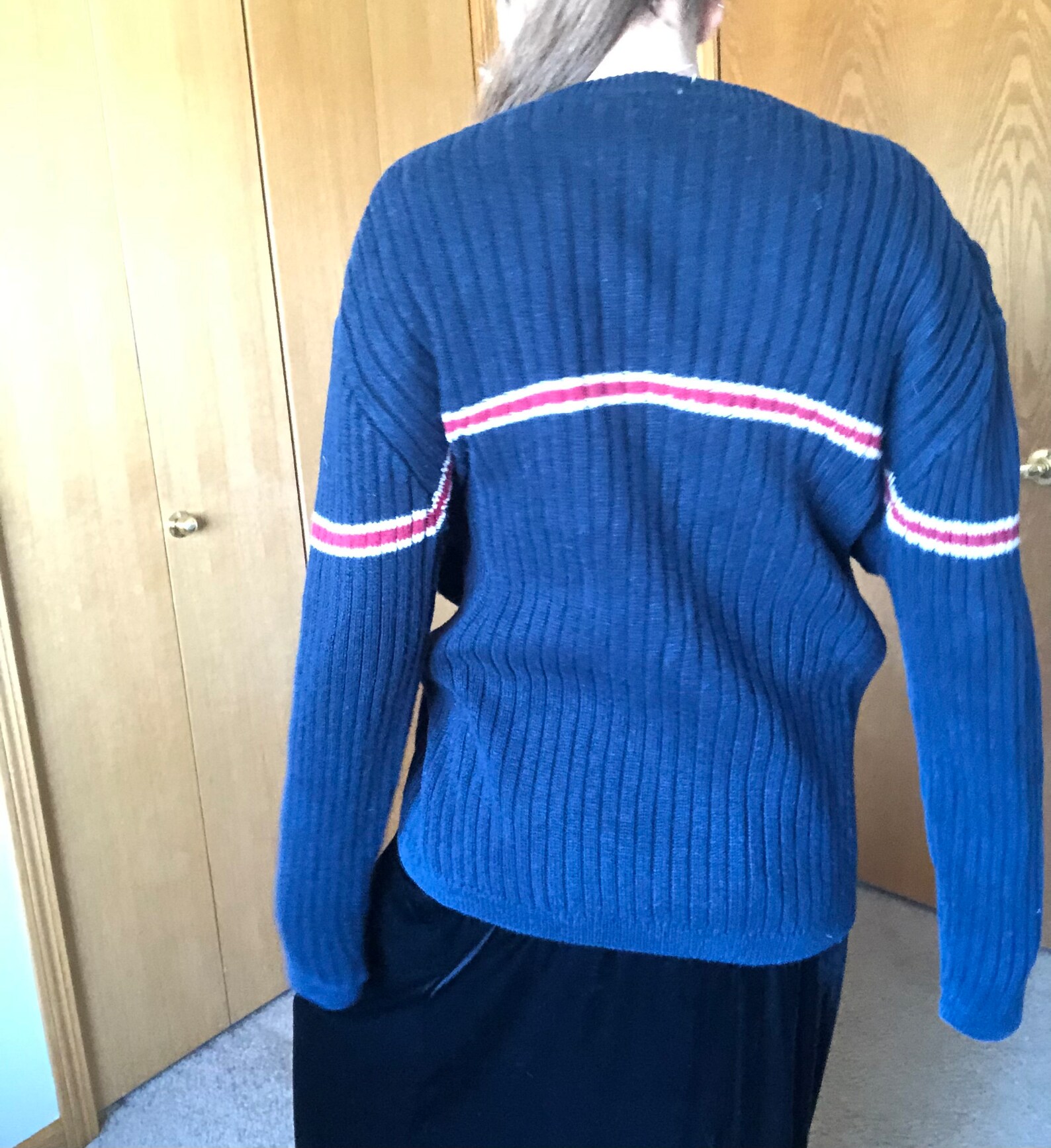 Navy Stripe 1990s Sweater - Etsy