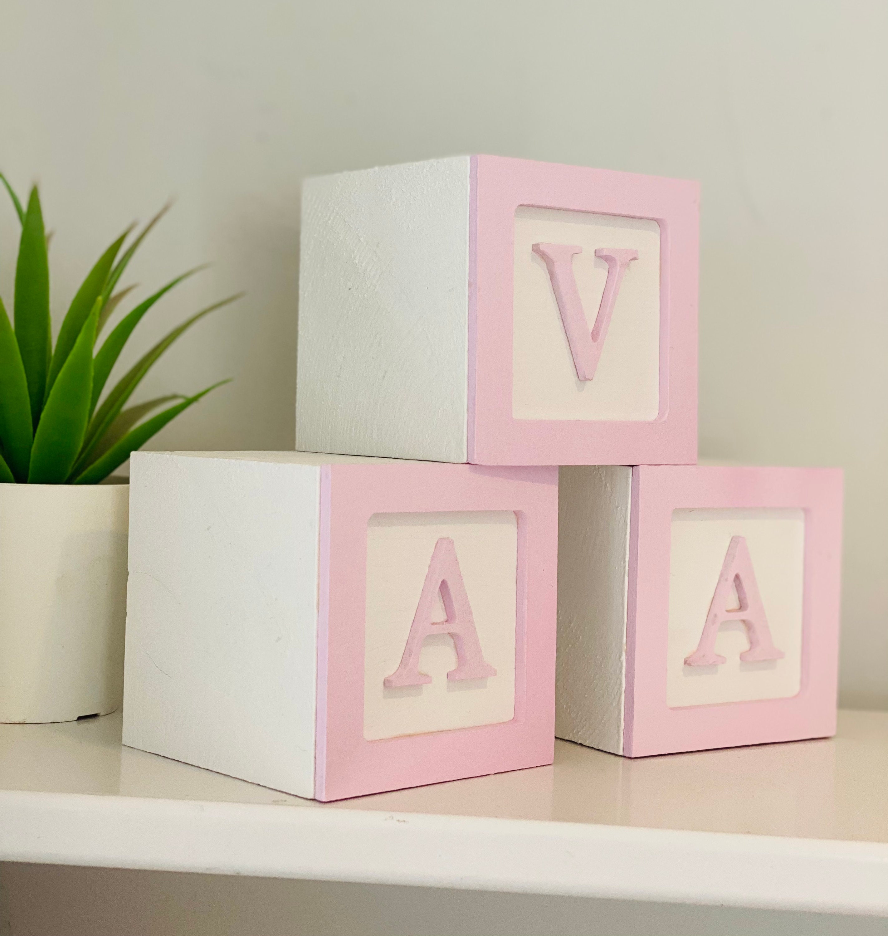Personalised Name Blocks Baby Nursery Baby Shower - Etsy