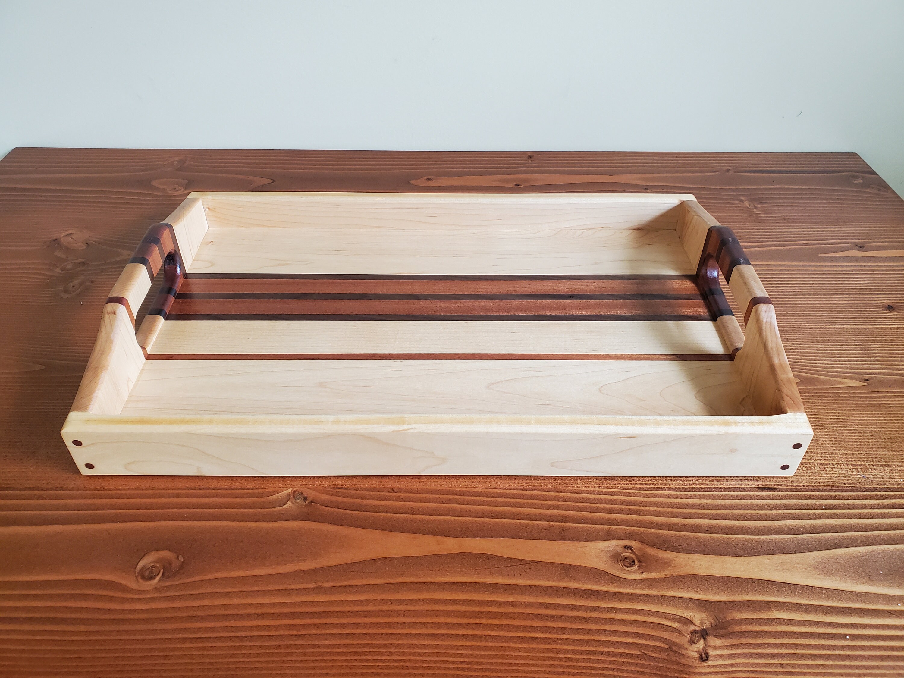 Handcrafted Wooden Serving Trays | Entertaining | Solid Wood Trays ...
