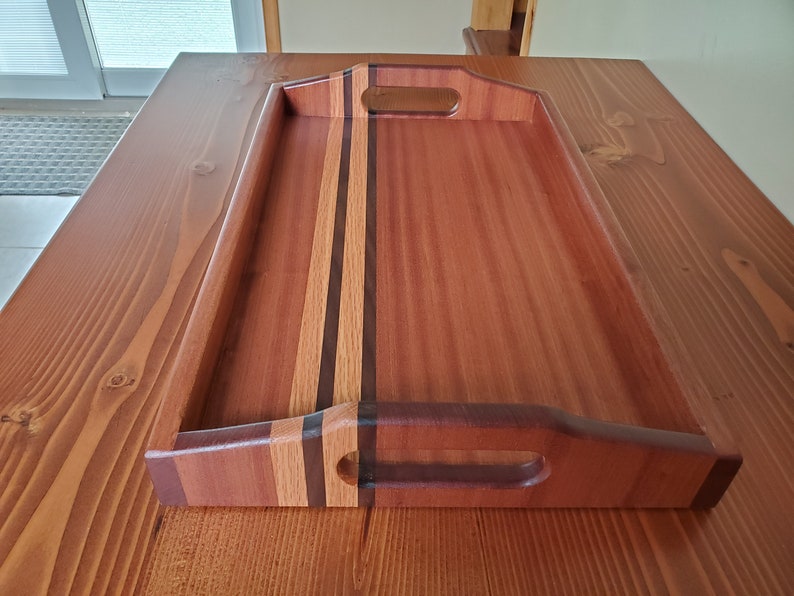 Handcrafted Wooden Serving Trays | Entertaining | Solid Wood Trays ...