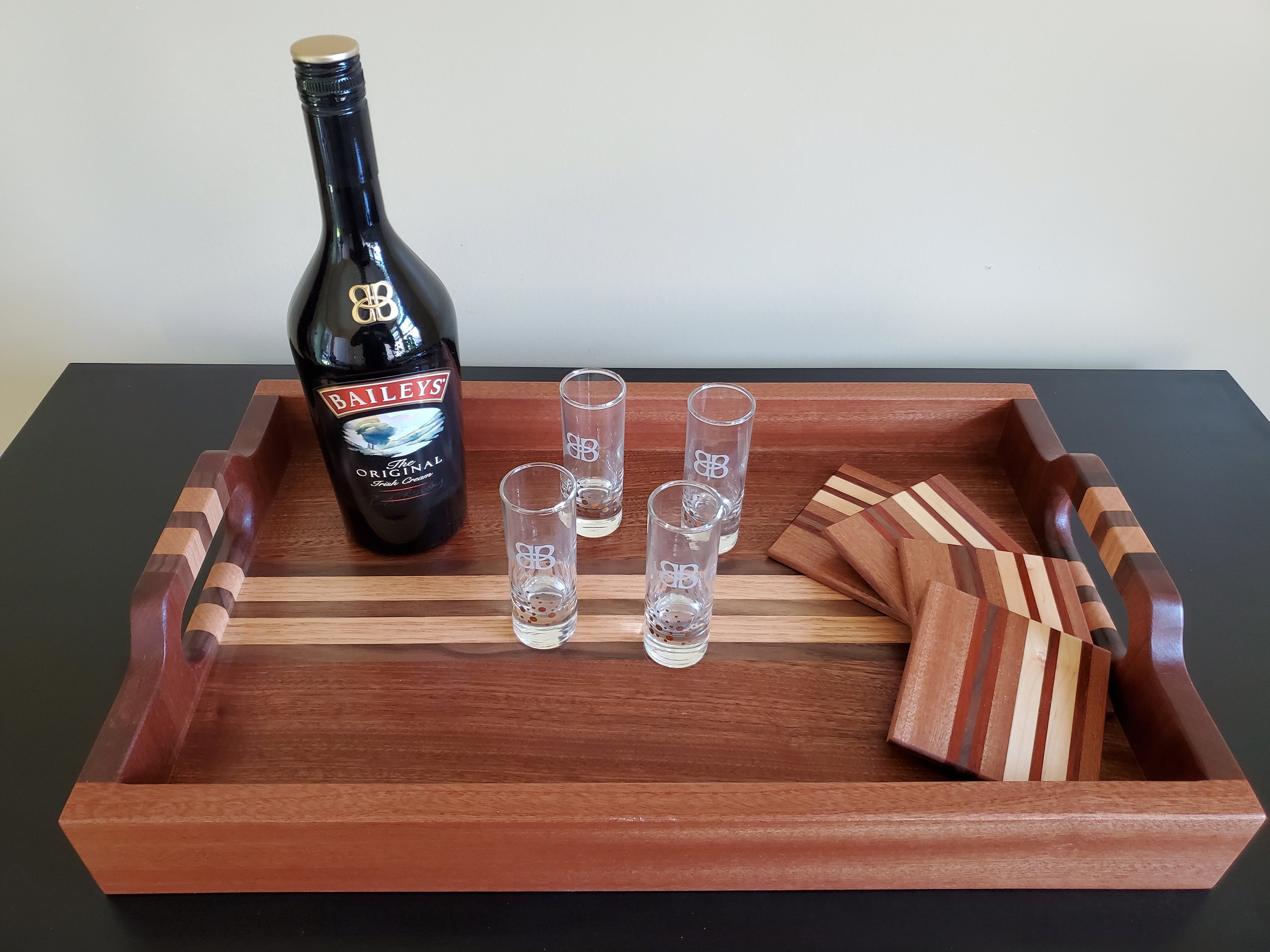 Serving Trays With Handles | Entertaining | Solid Wood Trays - Etsy