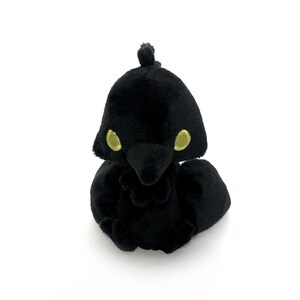 Crow Raven Crowkin Corvid Plushie Kawaii Tiny Plush Cute Fluffy Pastel ...