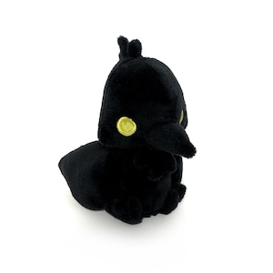 Crow Raven Crowkin Corvid Plushie Kawaii Tiny Plush Cute Fluffy Pastel ...