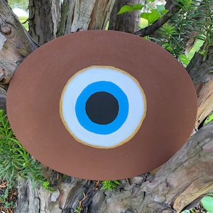 Evil Eye Painting for Protection 25x20cm Flat Canvas - Etsy
