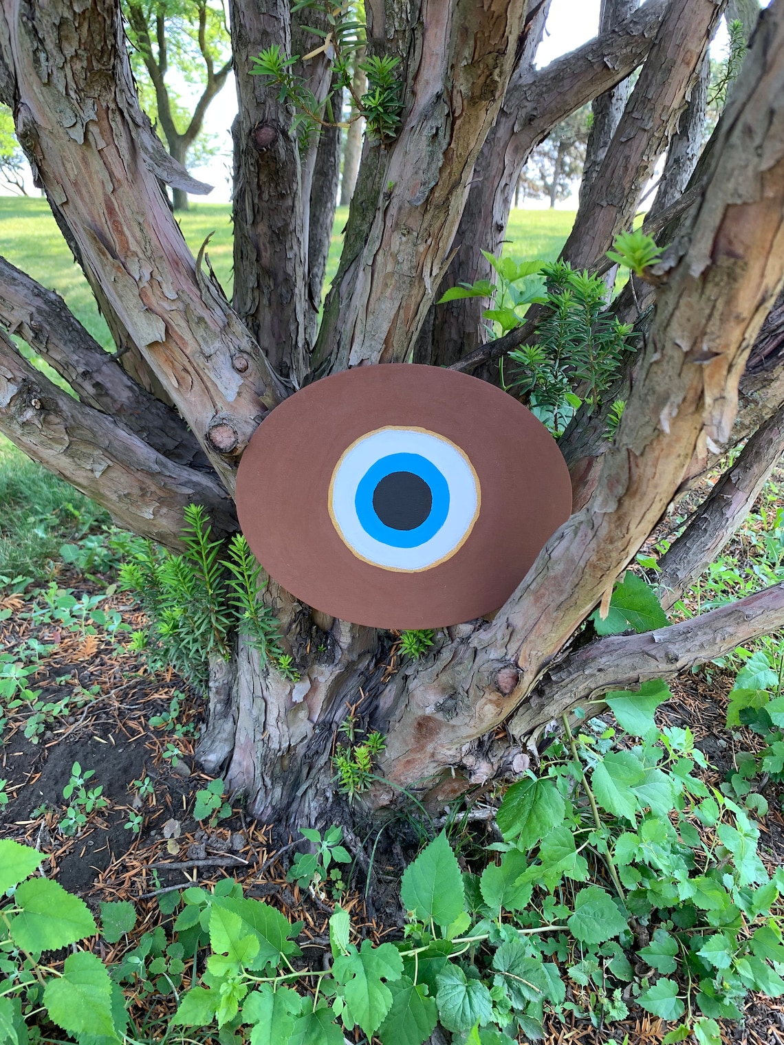 Evil Eye Painting for Protection 25x20cm Flat Canvas - Etsy UK