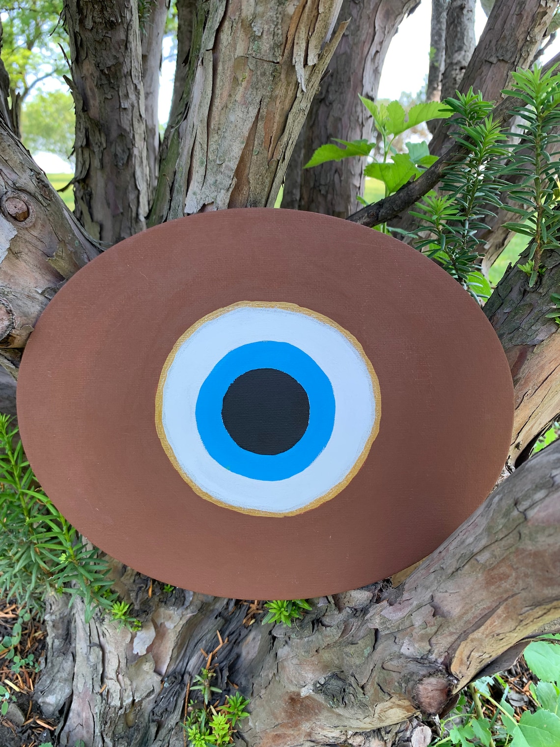 Evil Eye Painting for Protection 25x20cm Flat Canvas - Etsy