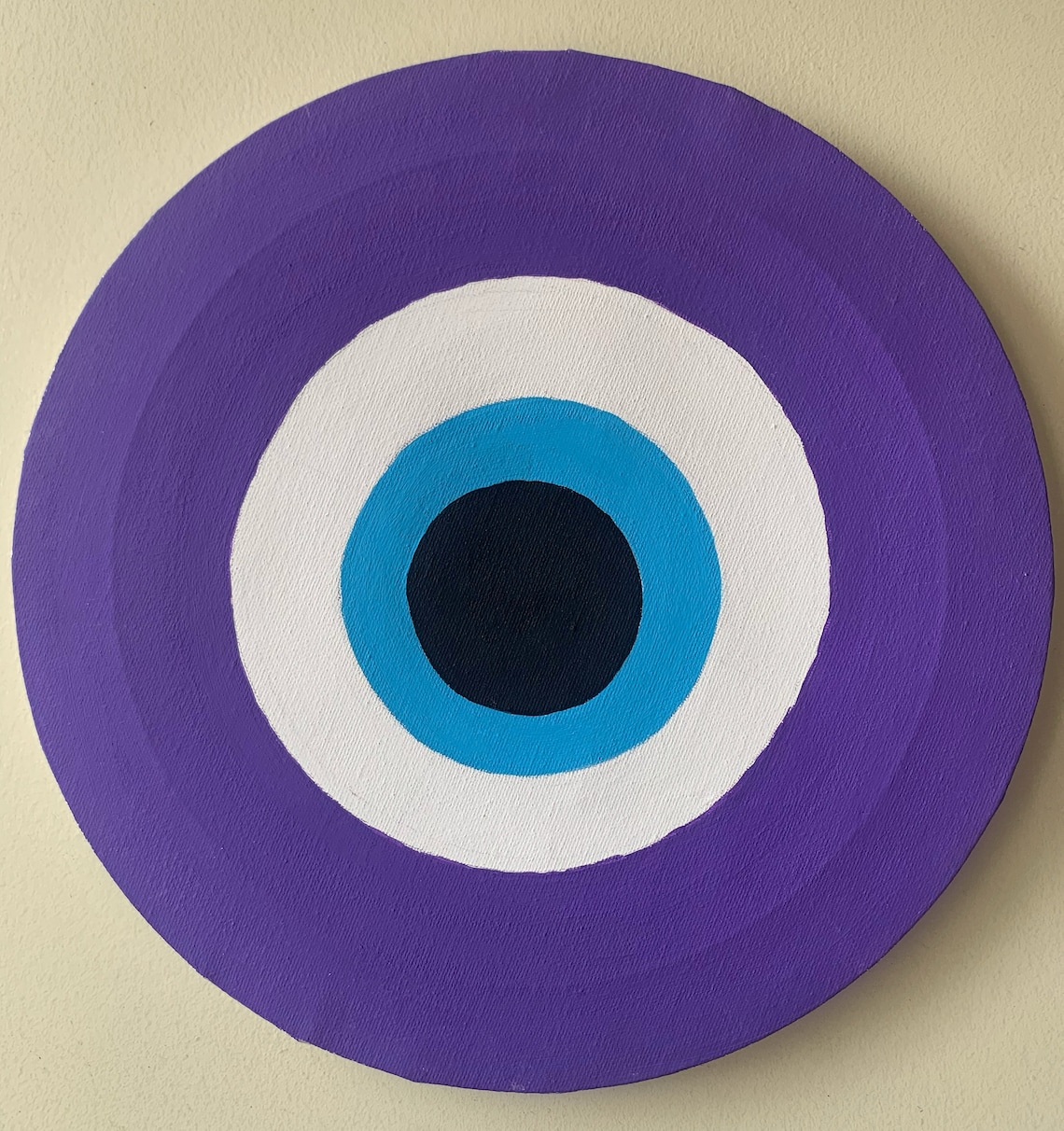 Evil Eye Painting for Protection 30x30cm Framed Canvas - Etsy Singapore