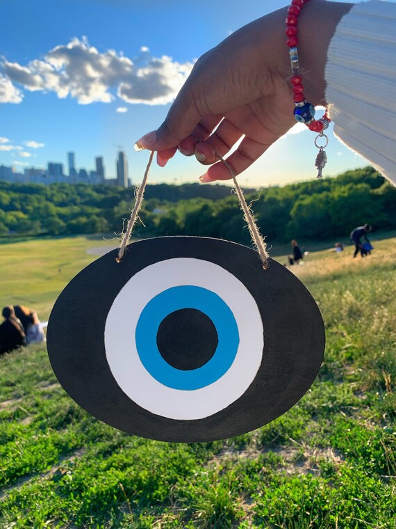 Evil Eye Painting for Protection 20x15cm Wood Hanging Canvas - Etsy Canada