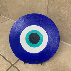 Evil Eye Painting for Protection 20x20cm Flat Canvas - Gloss Finish - Etsy