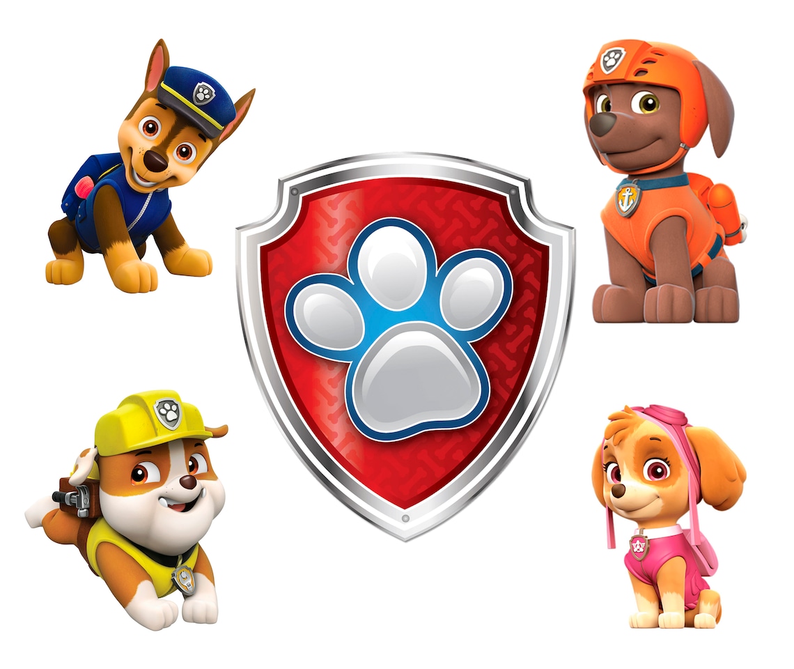 Paw Patrol Clipart Paw Patrol Cartoon PNG Paw Patrol | Etsy