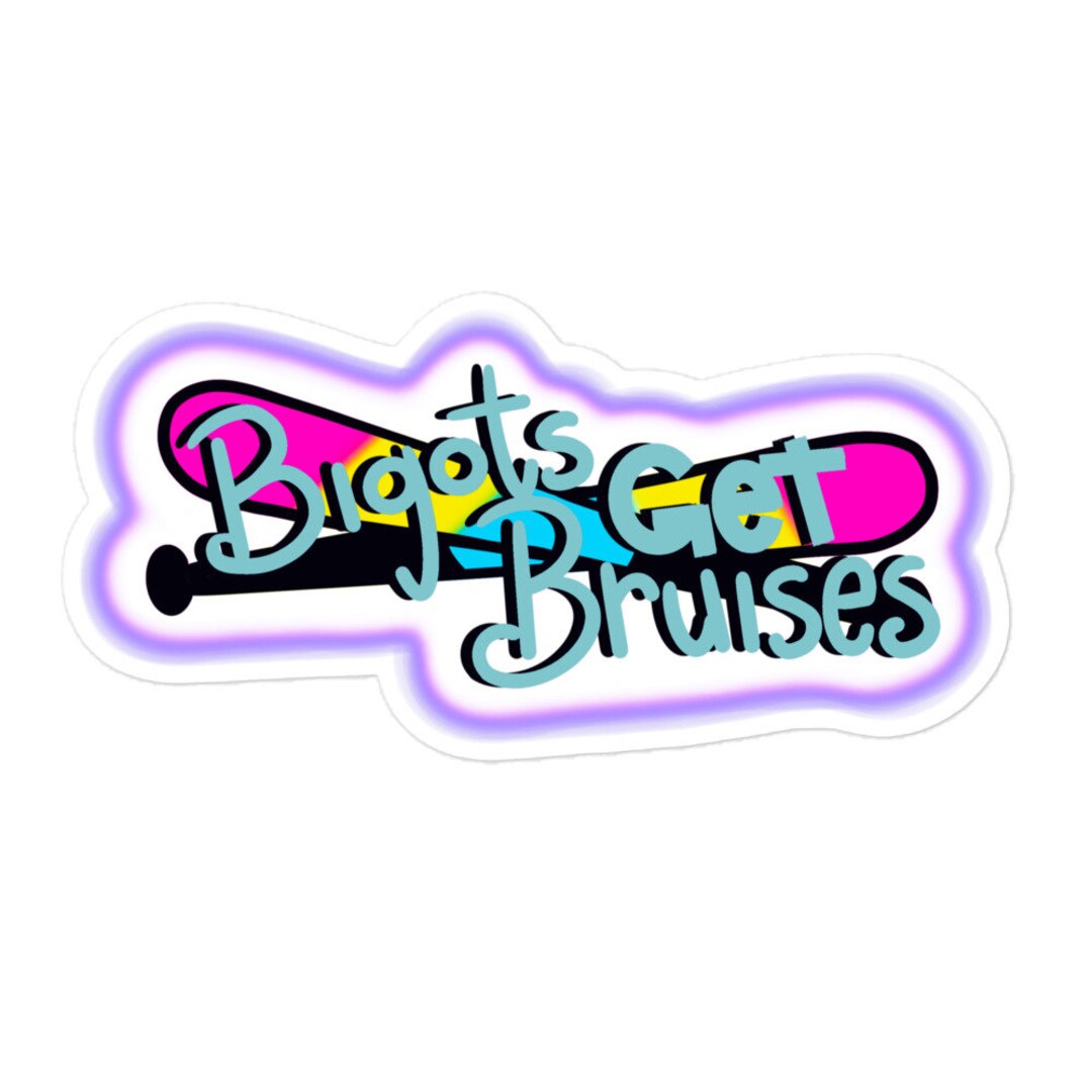 Bigots Get Bruises Pansexual Pride Sticker - Etsy