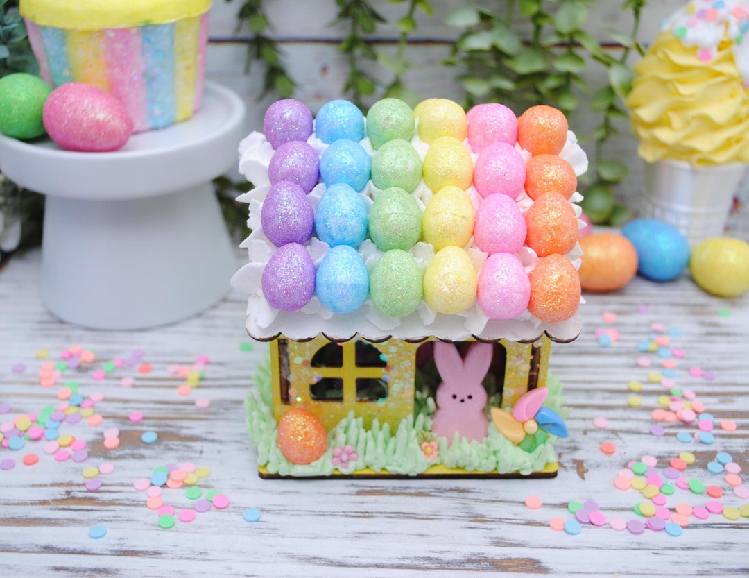 Fake Easter Peeps House - Easter Egg House, Photo Props, Oh for Peeps ...