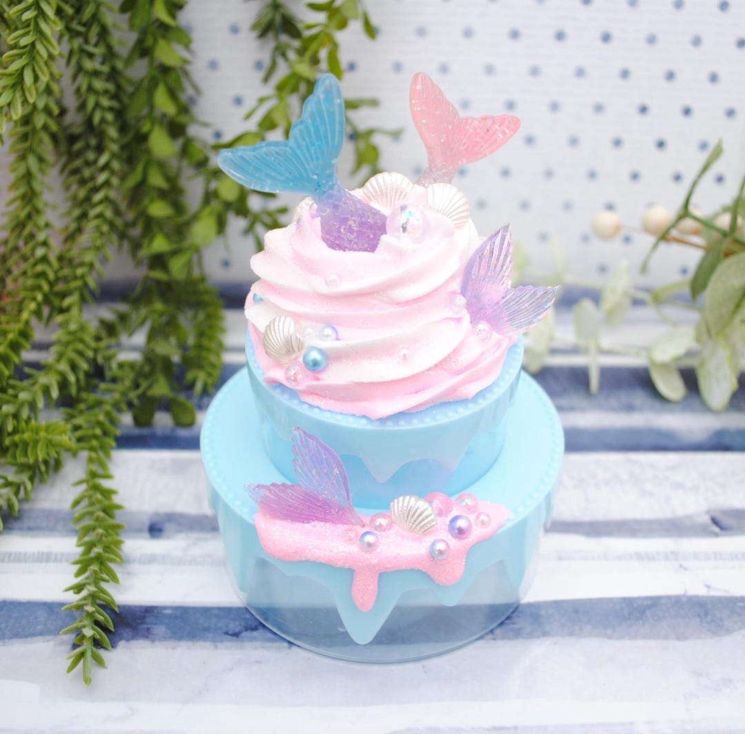 Fake Cake Mermaid Boxes - Faux Mermaid Trinket Box, Jewellery Holder ...