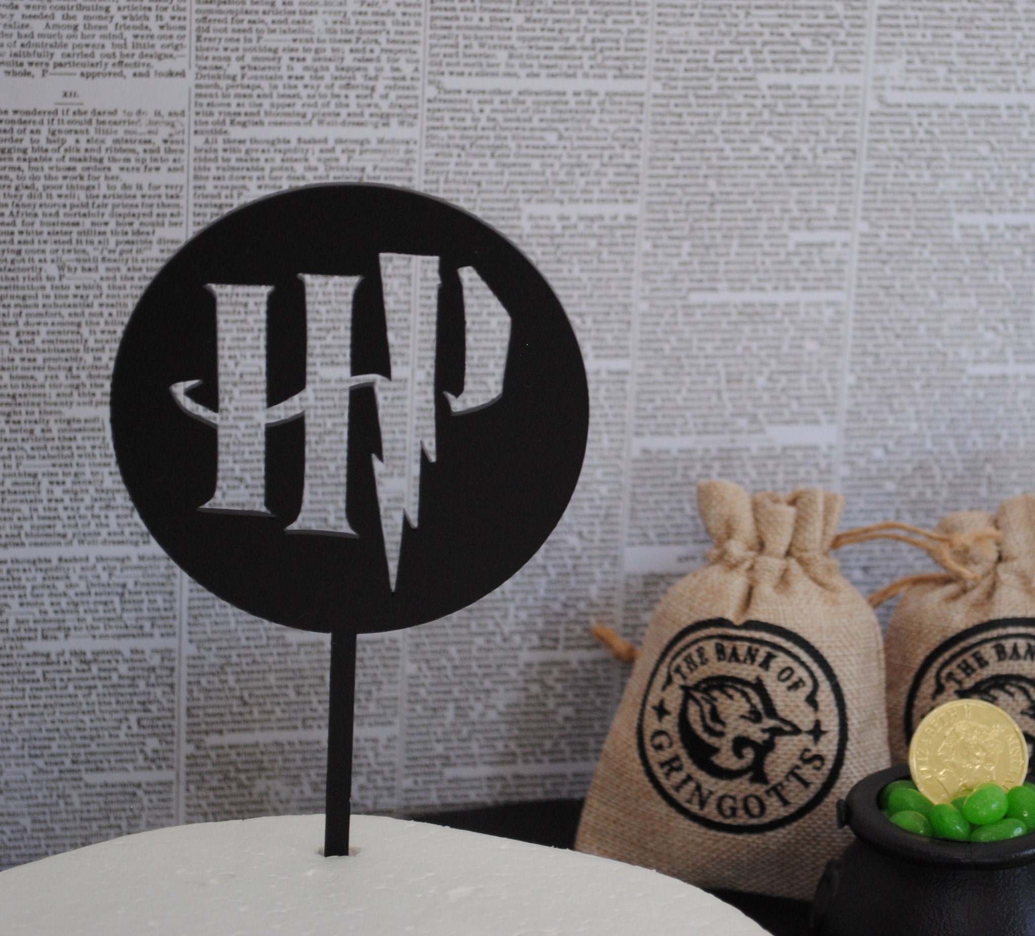 Harry Potter Acrylic Cake Topper Hogwarts Wizard HP Kids | Etsy