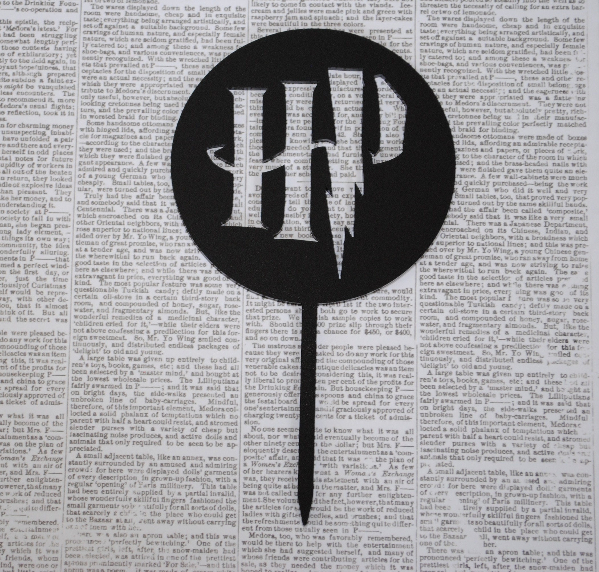 Harry Potter Acrylic Cake Topper Hogwarts Wizard HP Kids | Etsy