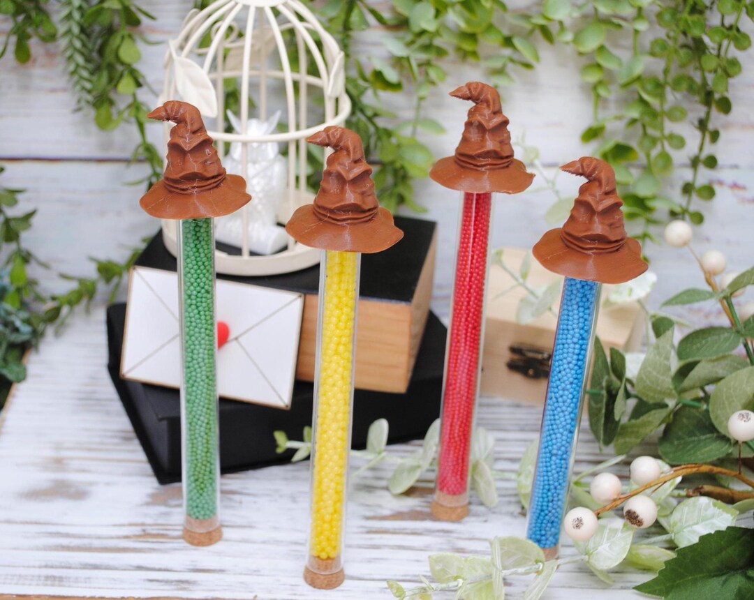 Harry Potter Sorting Hat Test Tube Party Favours Harry Potter Test Tube ...