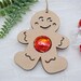 6 Pack Gingerbread Man Chocolate Lindt Ball Ornament Holder Teacher ...