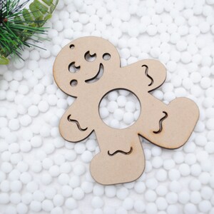 6 Pack Gingerbread Man Chocolate Lindt Ball Ornament Holder Teacher ...