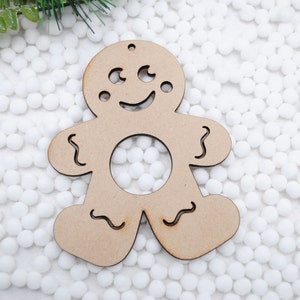 6 Pack Gingerbread Man Chocolate Lindt Ball Ornament Holder Teacher ...