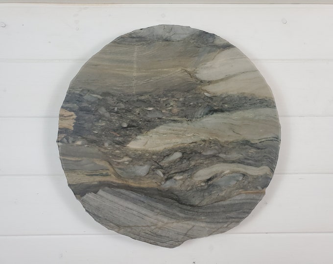 18 Granite Lazy Susan/turntable/table Top/with Broken Edge Profile - Etsy