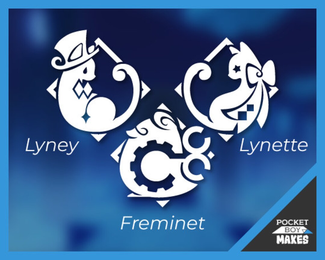 Fontaine Siblings Constellation Genshin Impact Decal - Etsy