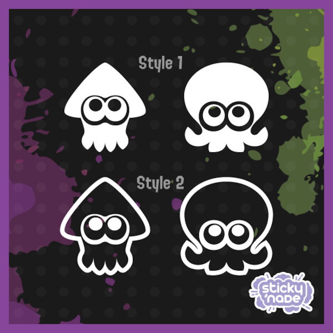 Inkling/octoling - Splatoon Decal - Etsy