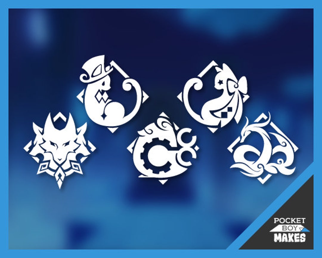 Fontaine Character Constellation Genshin Impact Decal - Etsy