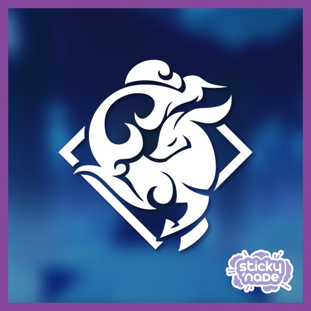 Ganyu Sinae Unicornis Genshin Impact Decal - Etsy 日本