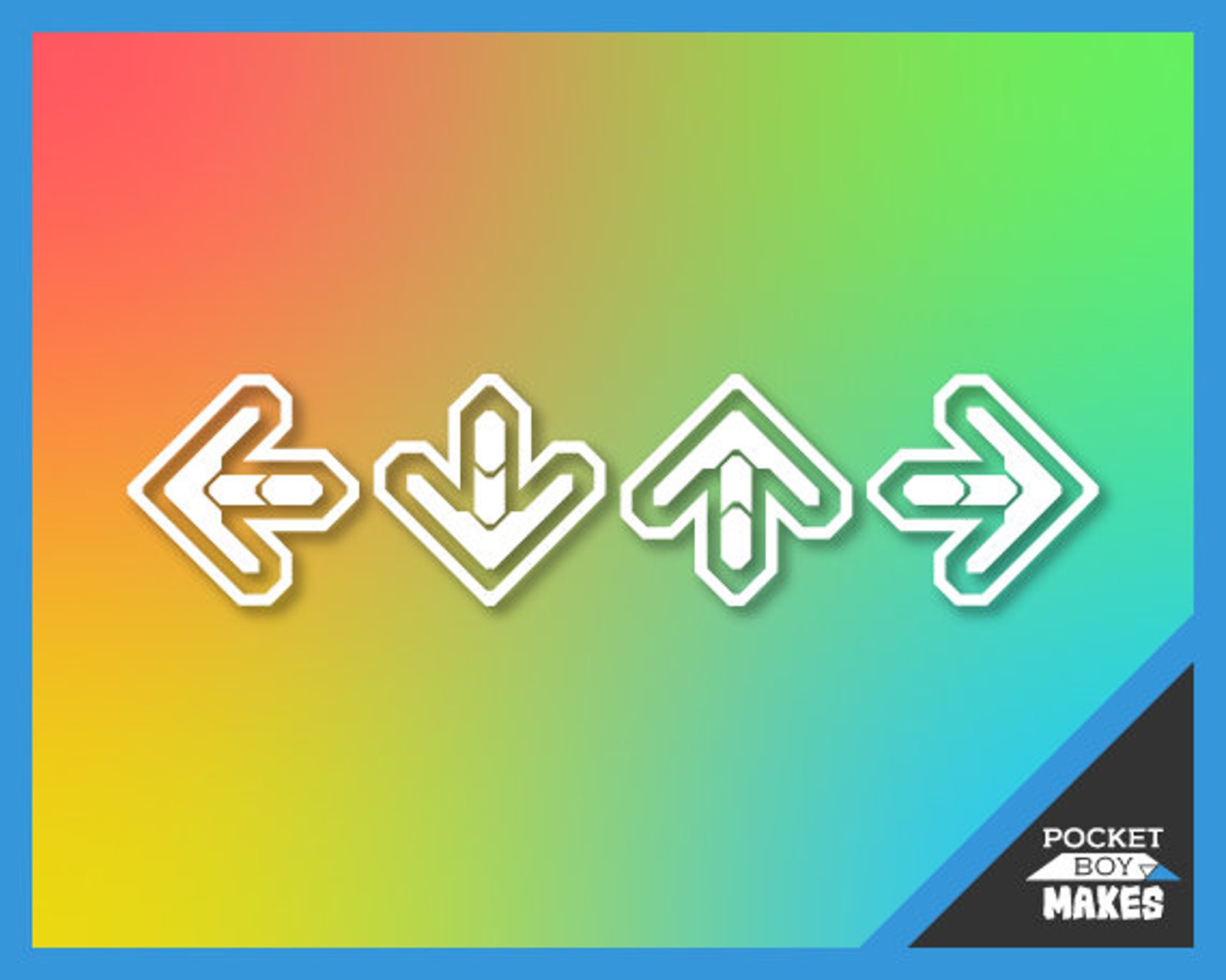 Dance Dance Revolution Arrows Decal Set - Etsy