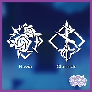 Fontaine Character Constellation - Genshin Impact Decal - Etsy