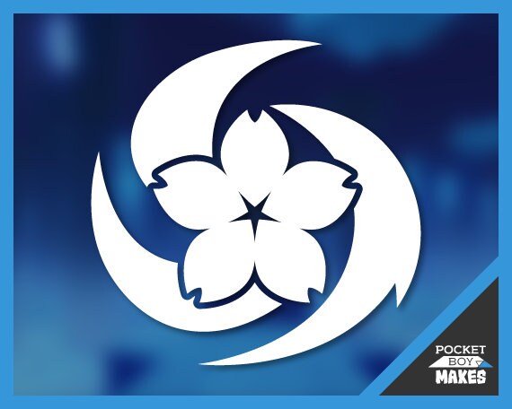 Ayaka Kamisato Art: Soumetsu Genshin Impact Decal - Etsy UK