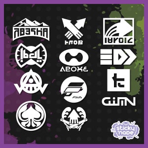 Clothing & Weapon Brand Splatoon Decal - Etsy