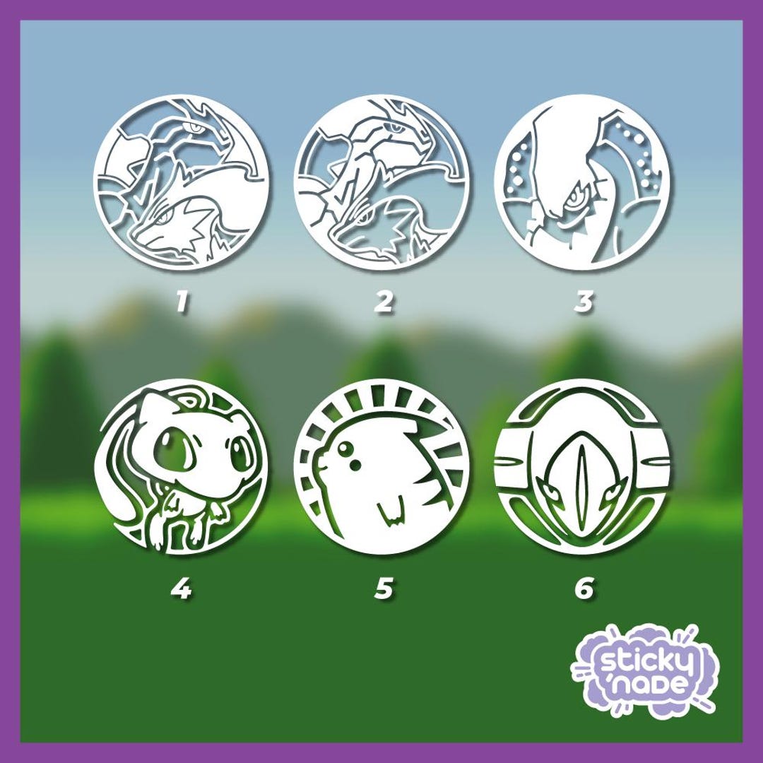 Pokemon Coin Design Decal - Etsy