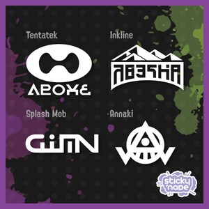Clothing & Weapon Brand - Splatoon Decal - Etsy