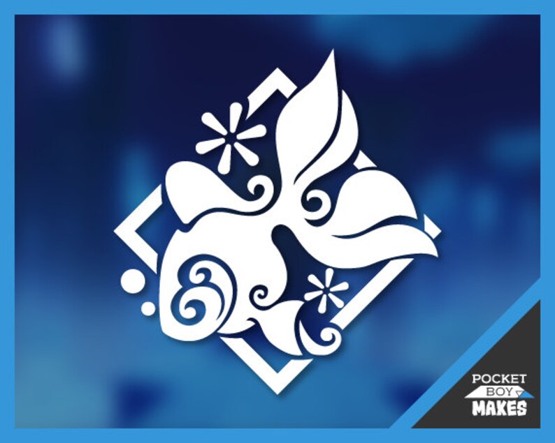 Yoimiya Carassius Auratus Genshin Impact Decal - Etsy