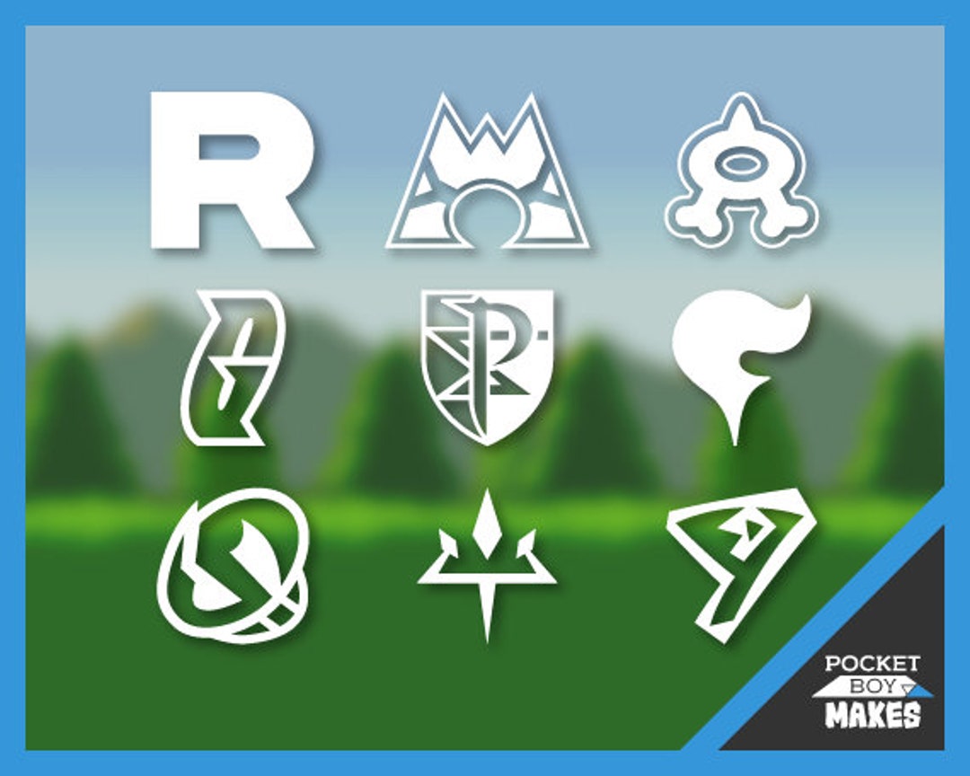 Villain Team Logo Pokemon Decal - Etsy