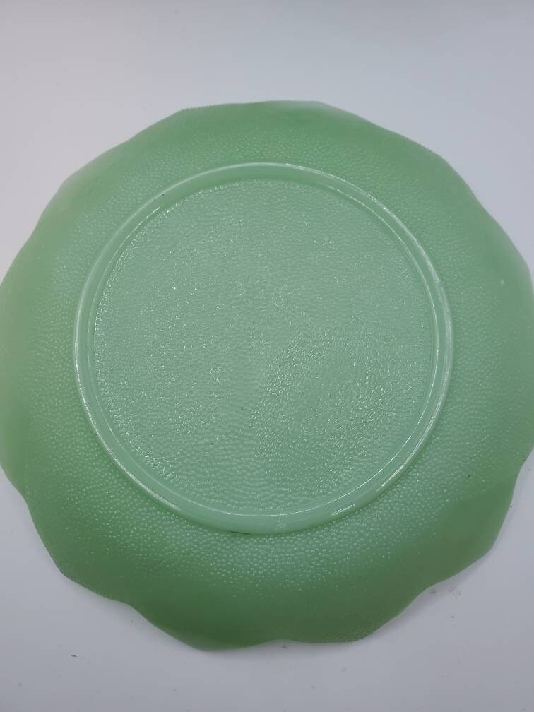 Fire King Jadeite Flower Leaf Dessert Salad Plate Sold - Etsy