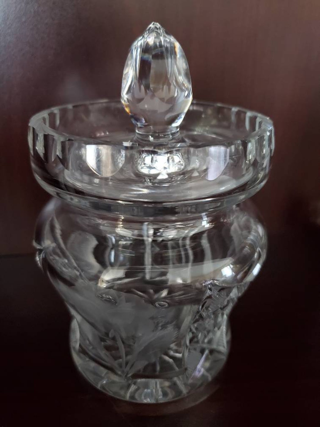 Cut Crystal Jelly Jam Jar Candy Jar - Etsy