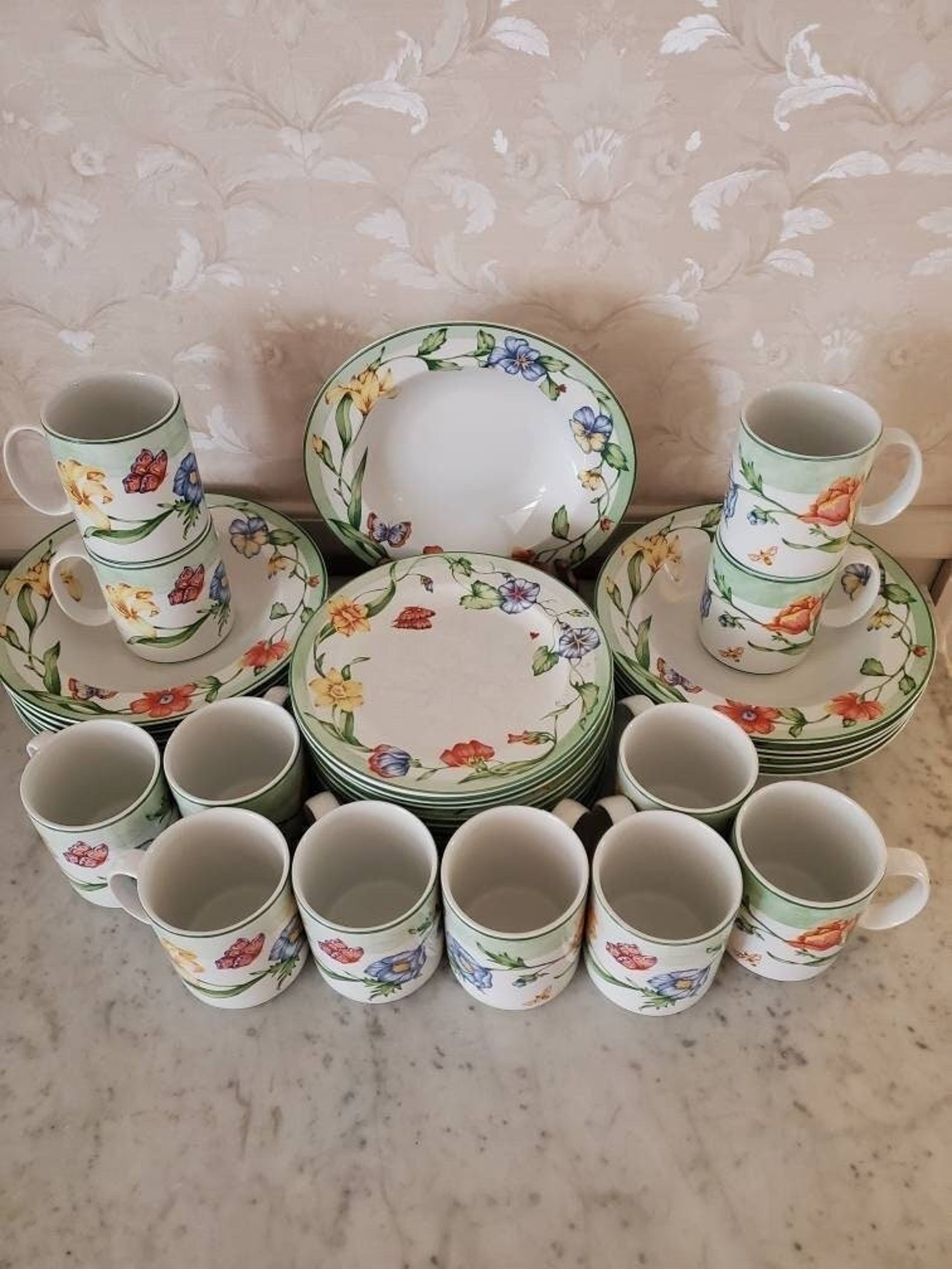 Coventry Porcelain Secret Garden Dinnerware Replacement Pieces Priced ...