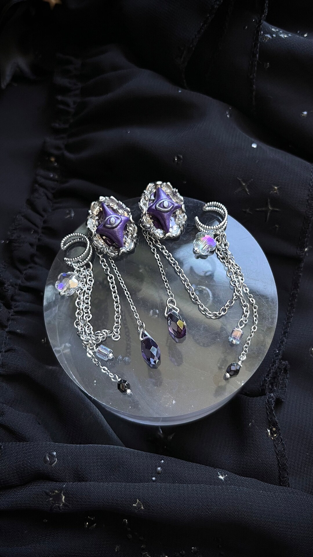 Silver Twilightwitchcraft Whimsy Collection Handmade Earrings, Witchy ...