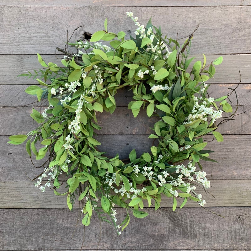White Berry Wreath - Etsy