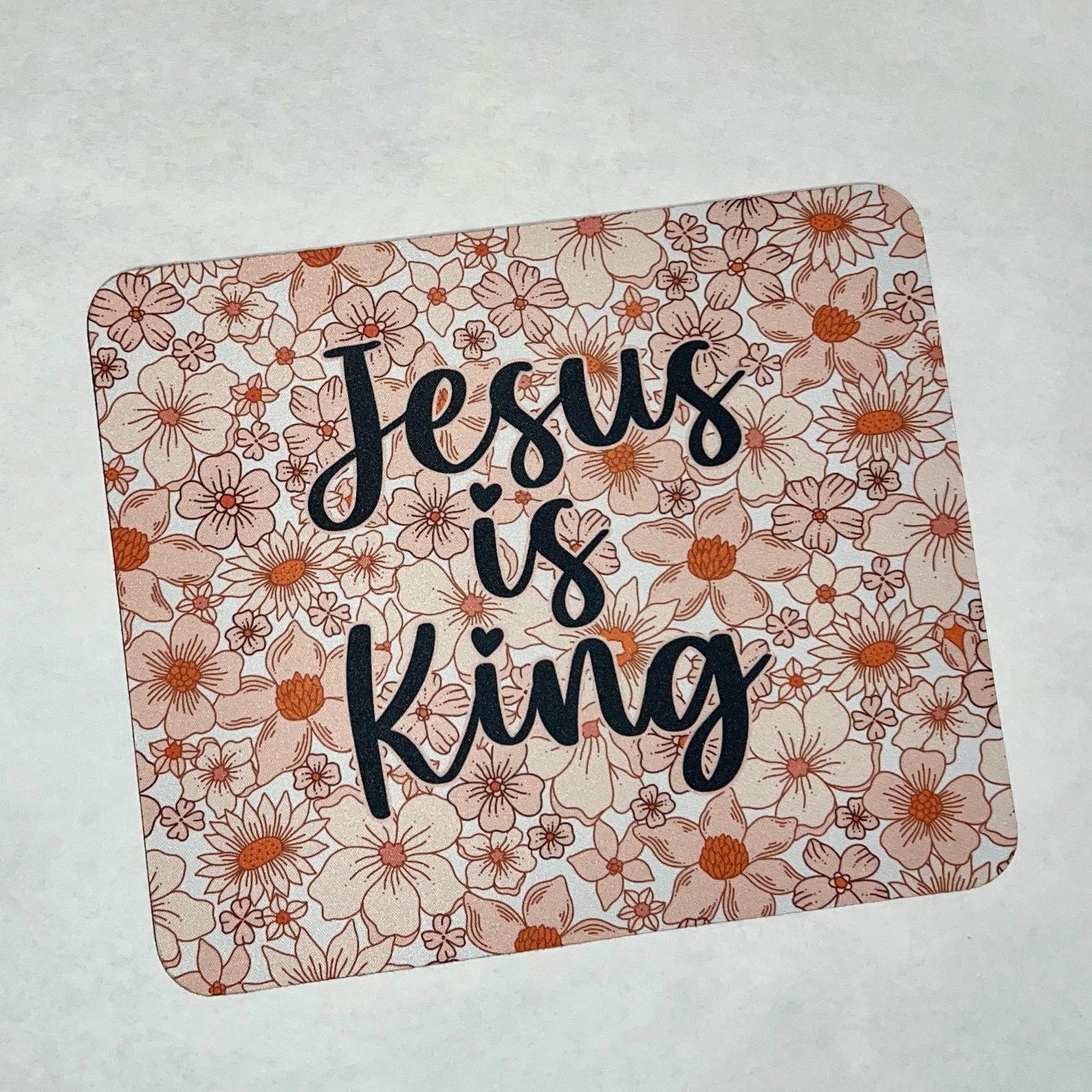 Jesus is King Mousepad, Christian Mousepad, Faith Mousepad, Bible Verse ...